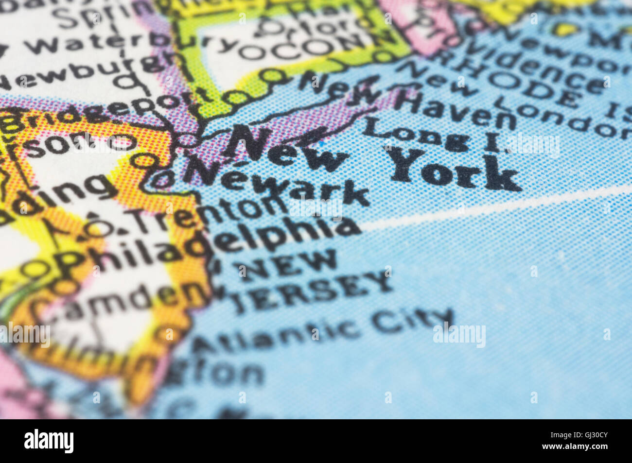 new york on map Stock Photo - Alamy