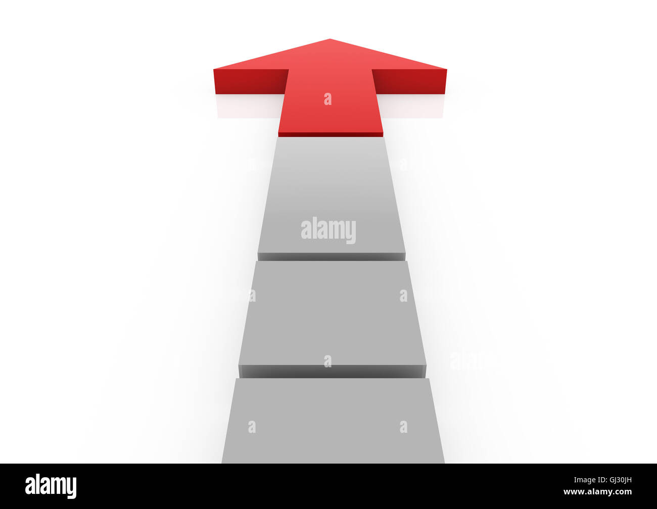 3d arrow high red chart business success win hi-res stock photography ...
