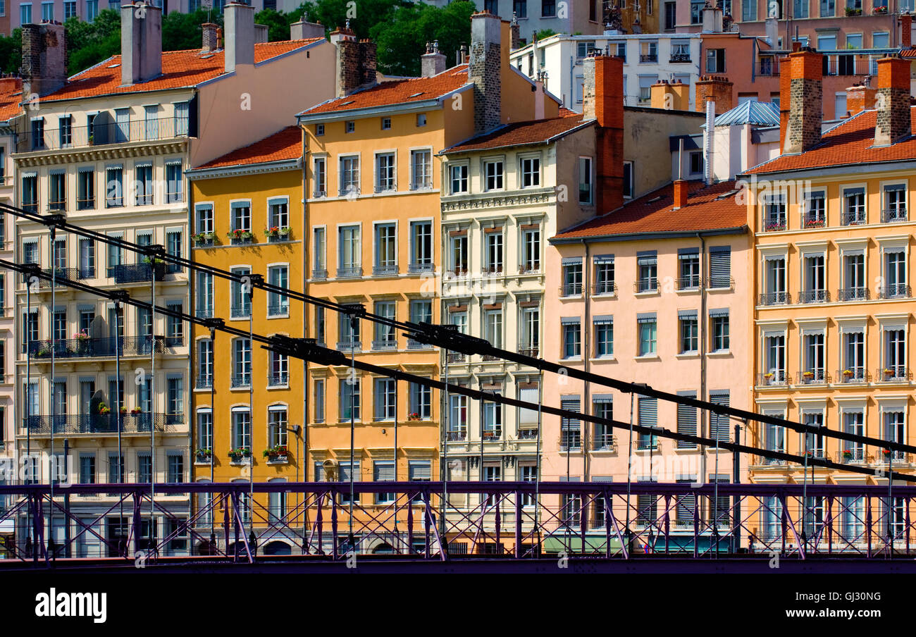 Residential buildings in Lyon, France Stock Photo - Alamy