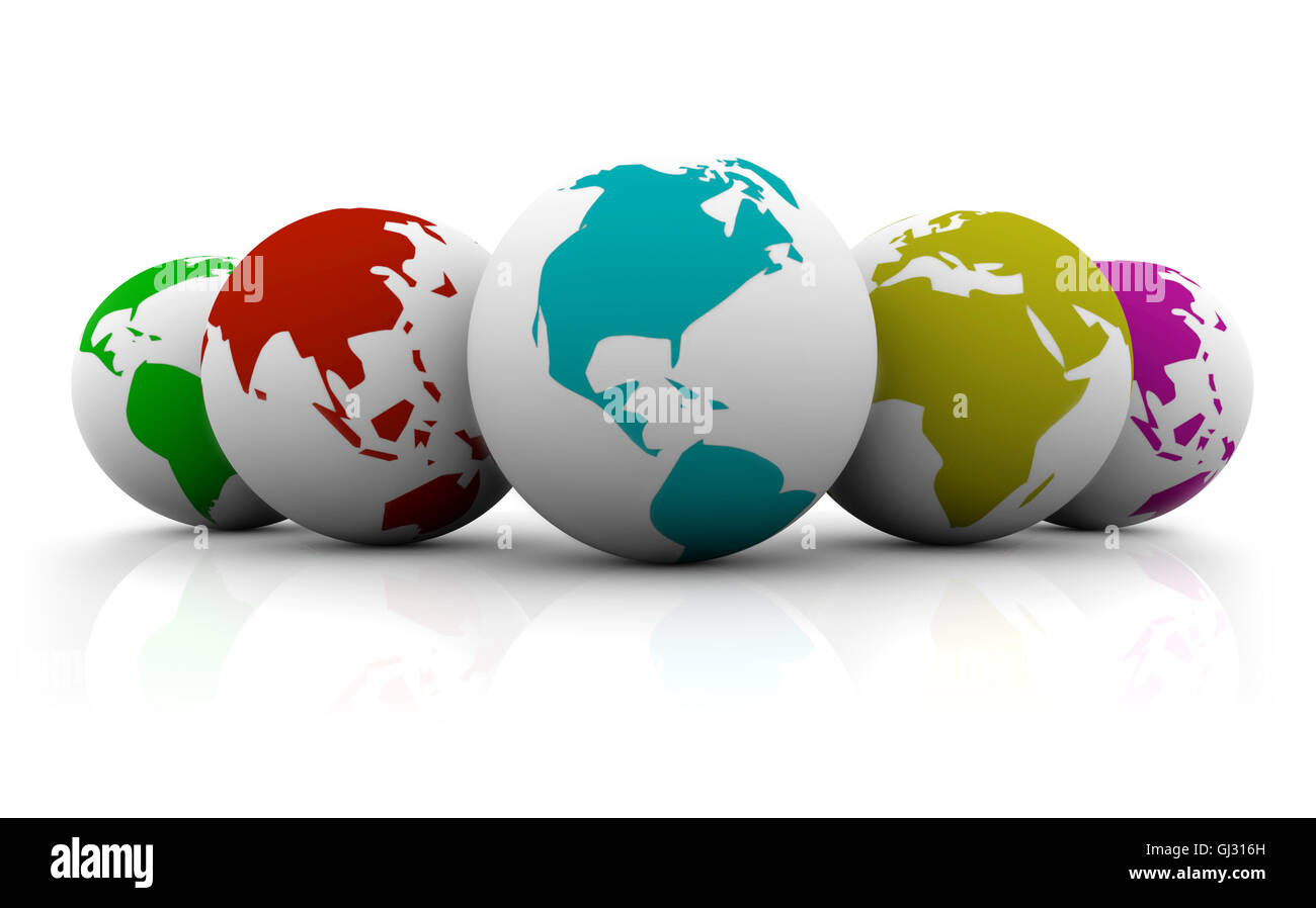 Different earth colors Cut Out Stock Images & Pictures - Alamy