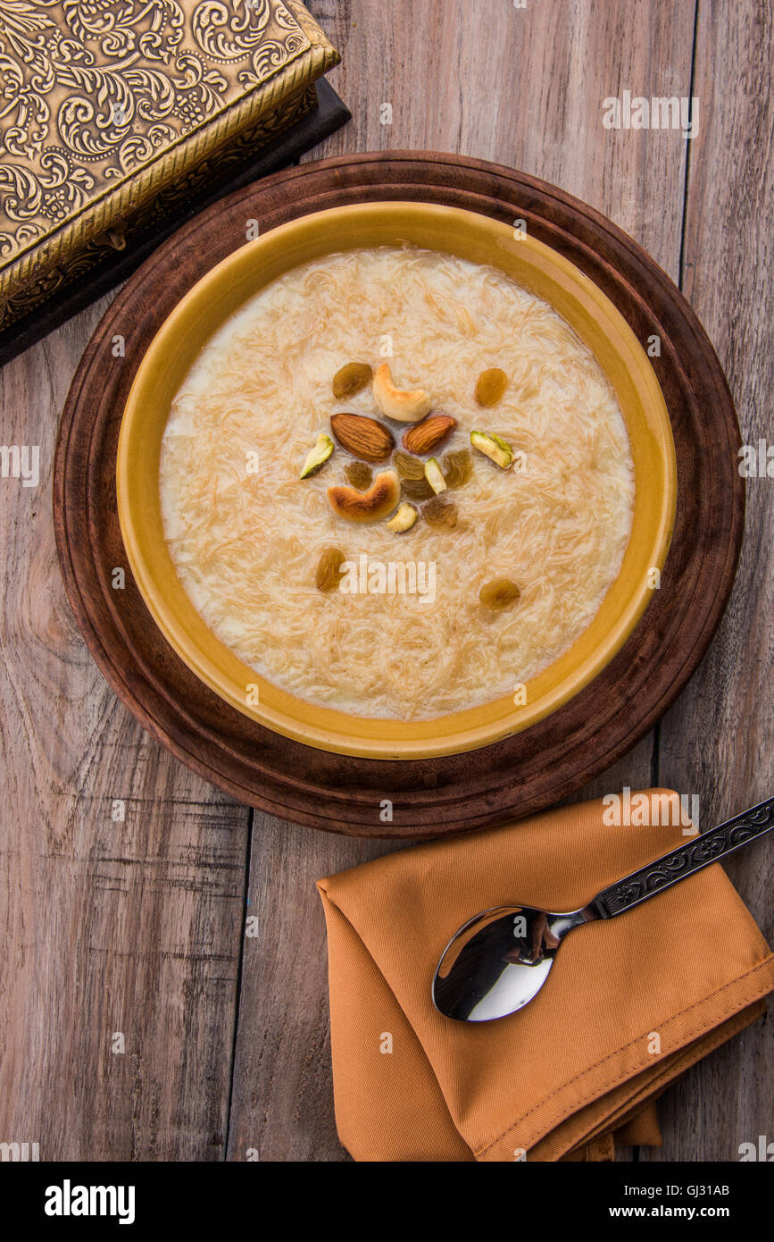 sweet Kheer or khir payasa, gil-e-firdaus, fereni also known as Sheer ...