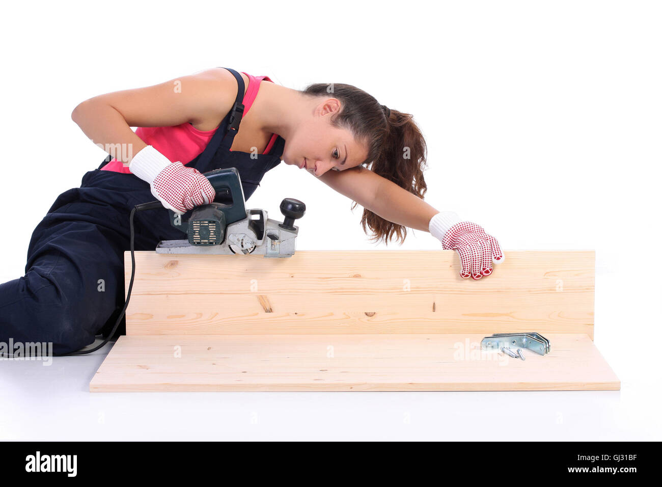 woman carpenter at work Stock Photo - Alamy