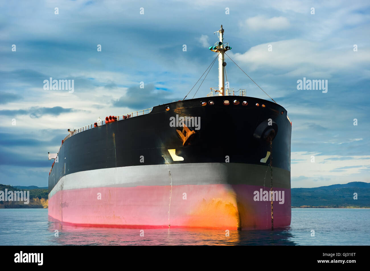 Emtpy tanker ship Stock Photo - Alamy