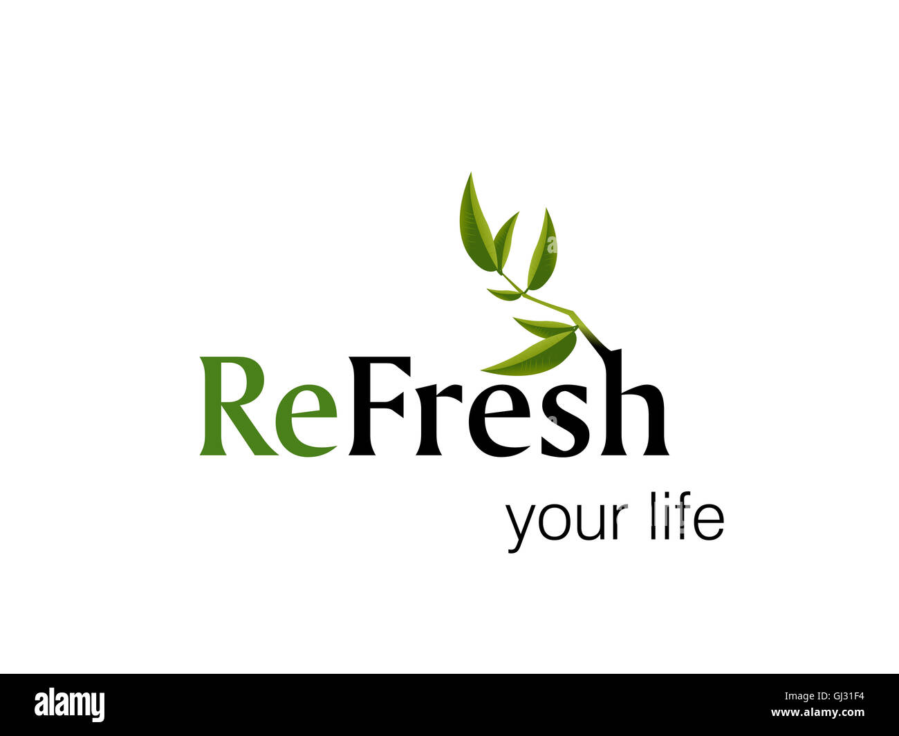 Vector illustration of logo design Stock Photo - Alamy
