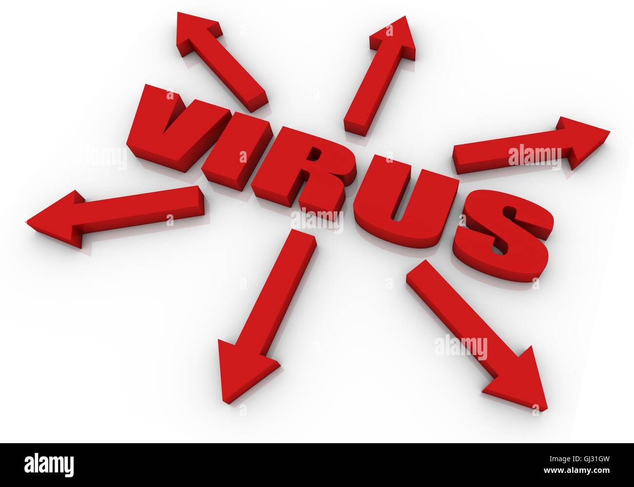 Computer infected virus Cut Out Stock Images & Pictures - Alamy