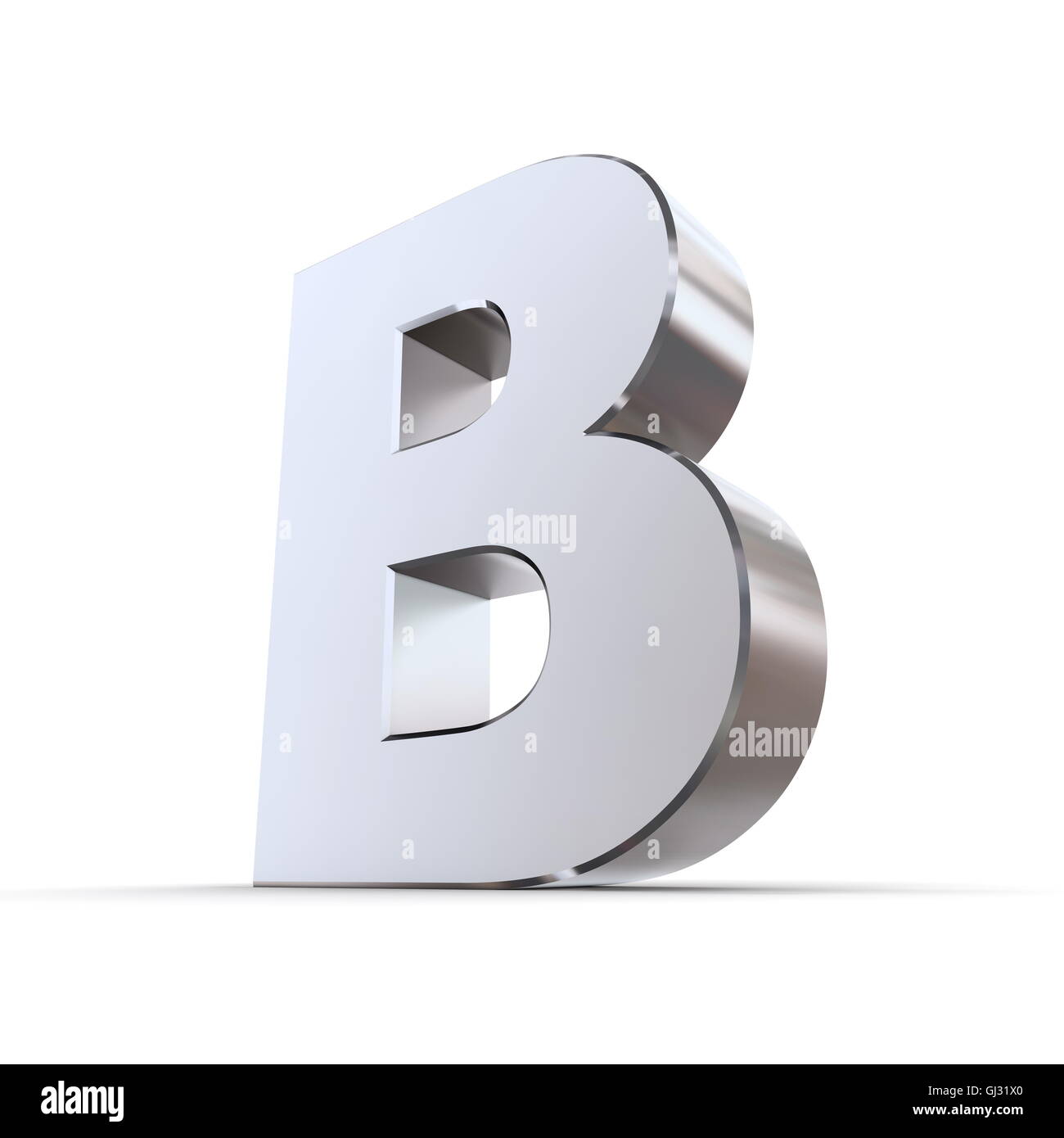 Shiny Letter B Stock Photo - Alamy