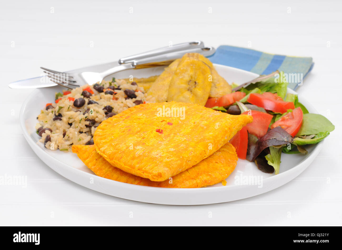 Caribbean food plate hi-res stock photography and images - Alamy