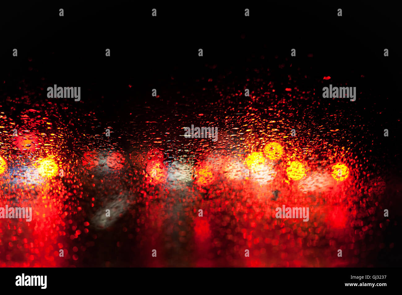 blurred car lights in the rain Stock Photo - Alamy