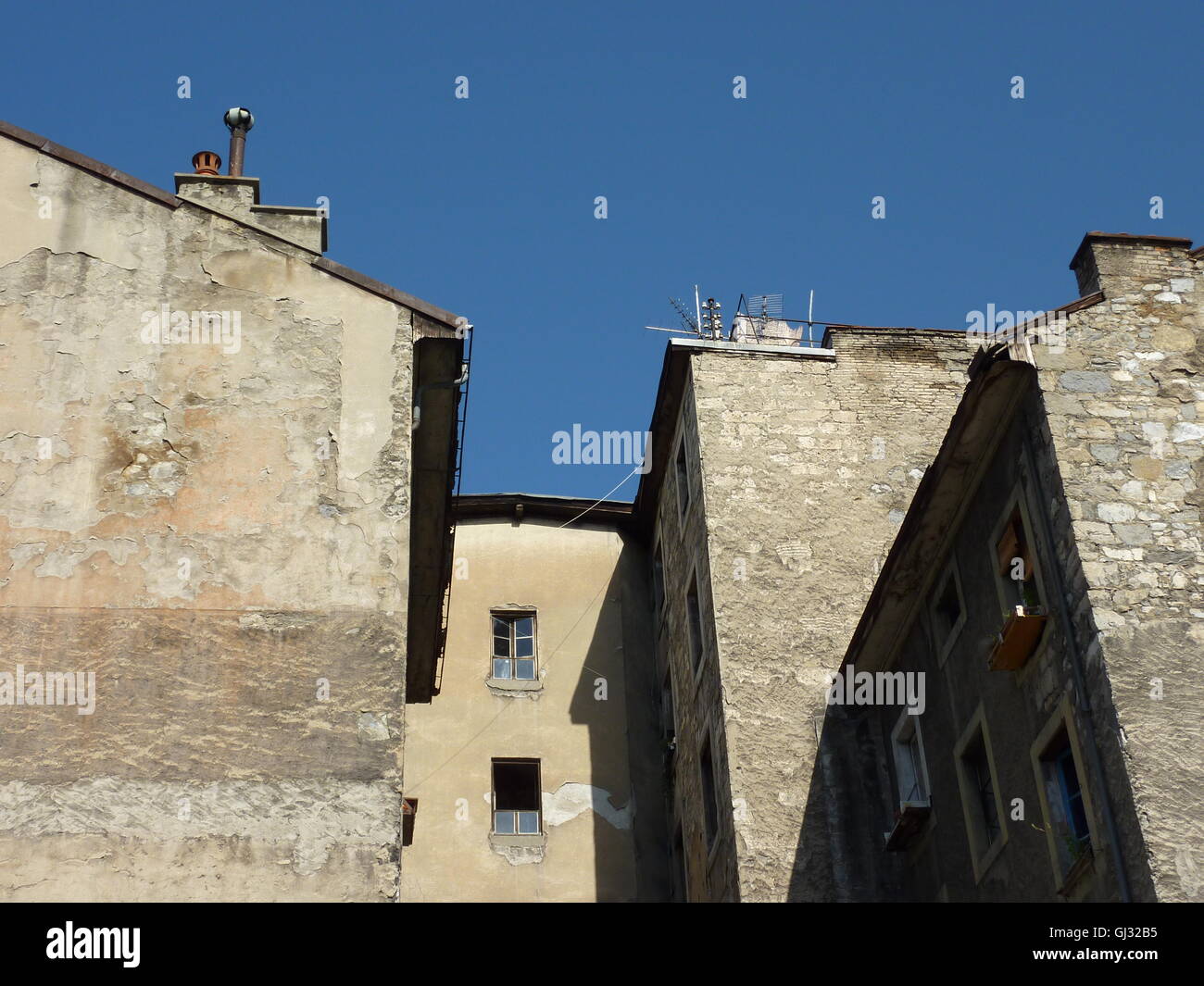Very old building facades Stock Photo - Alamy