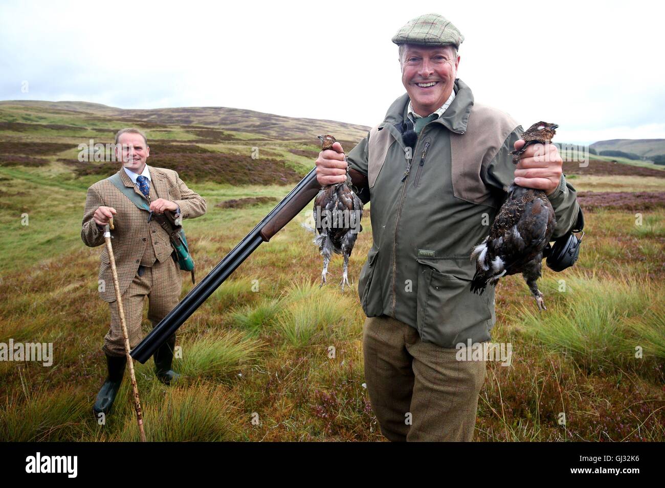 Celebrity chef Nick Nairn with a brace of grouse he shot as he joined a ...