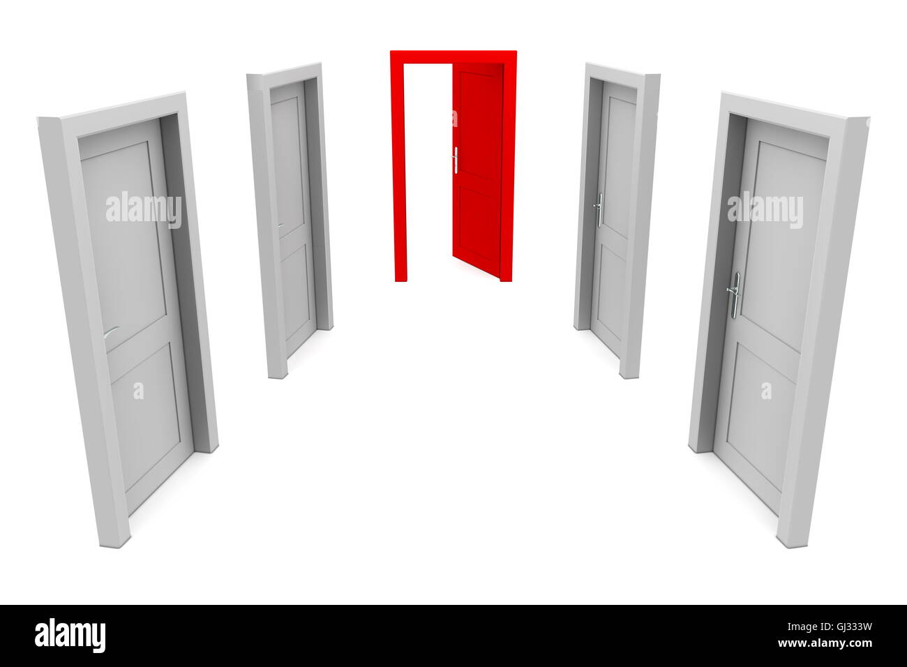 Closed red gate Cut Out Stock Images & Pictures - Alamy