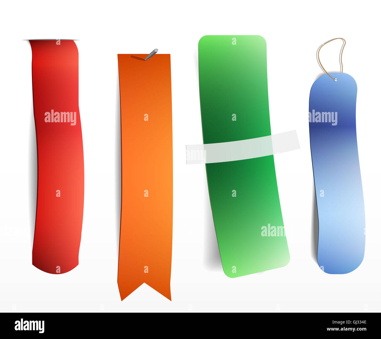Bookmarks icon set Stock Photo - Alamy
