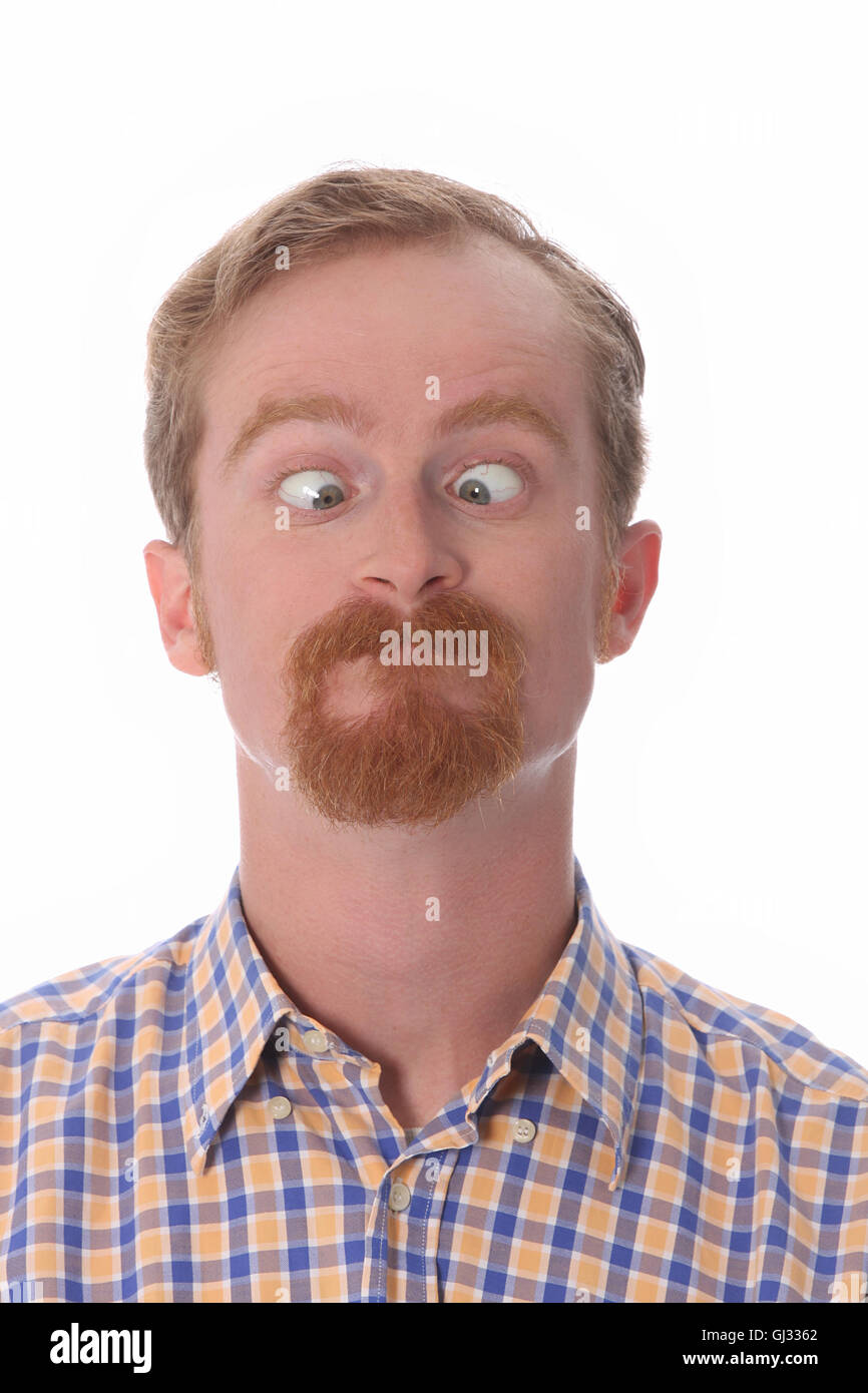 Portrait of funny man Stock Photo - Alamy