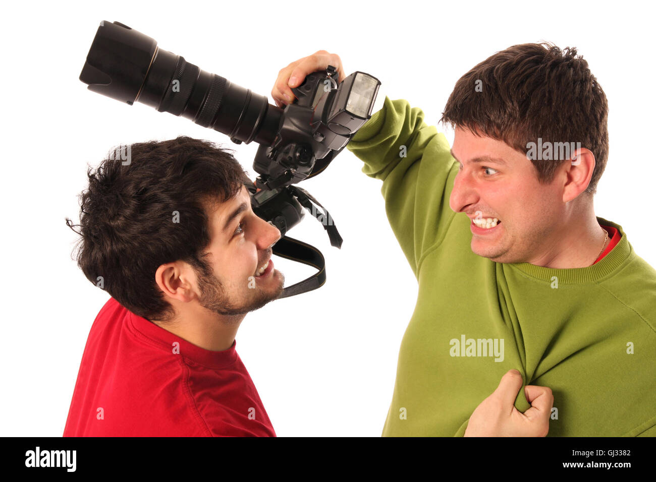 Aggressive photographers hi-res stock photography and images - Alamy