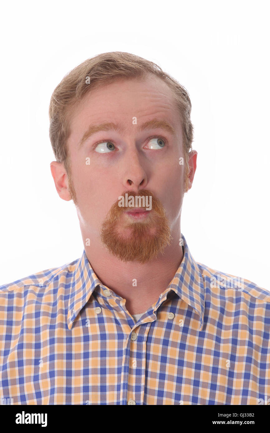 Portrait of thinking man Stock Photo - Alamy