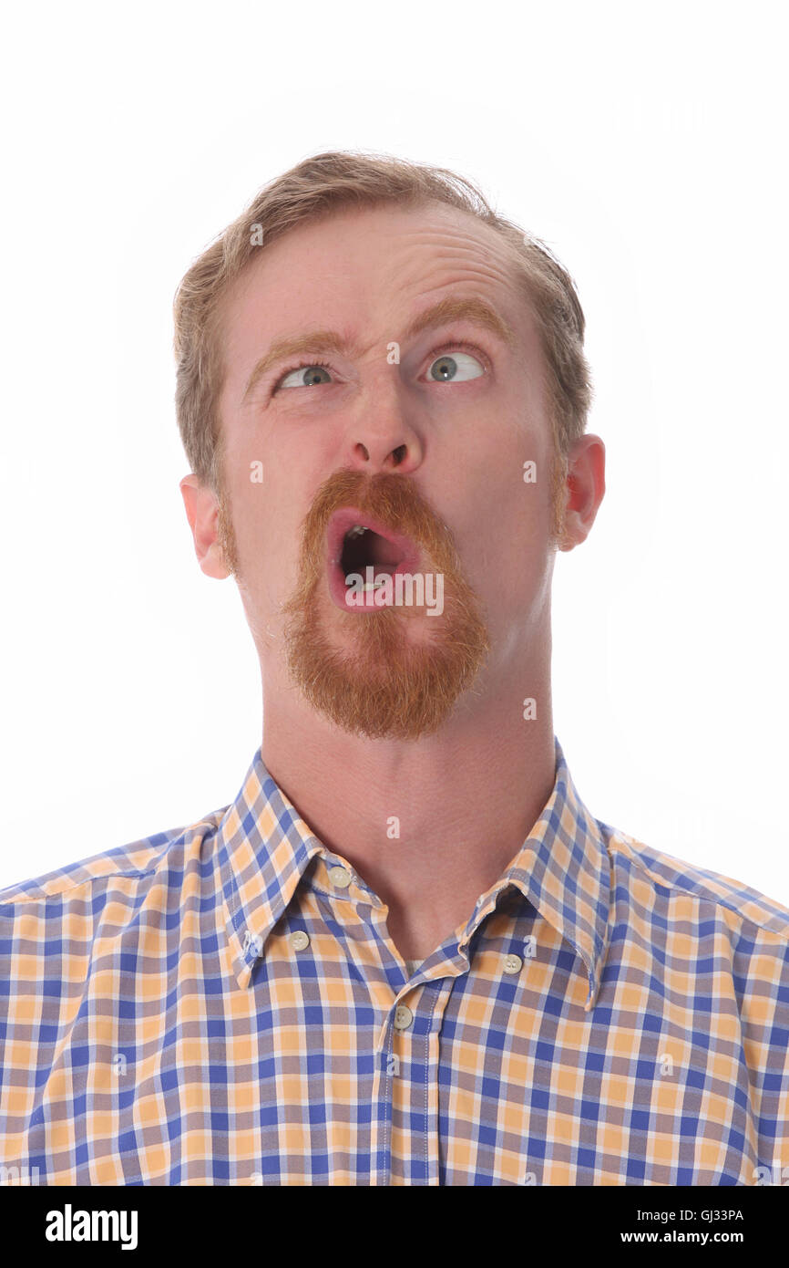 Portrait of funny man Stock Photo - Alamy