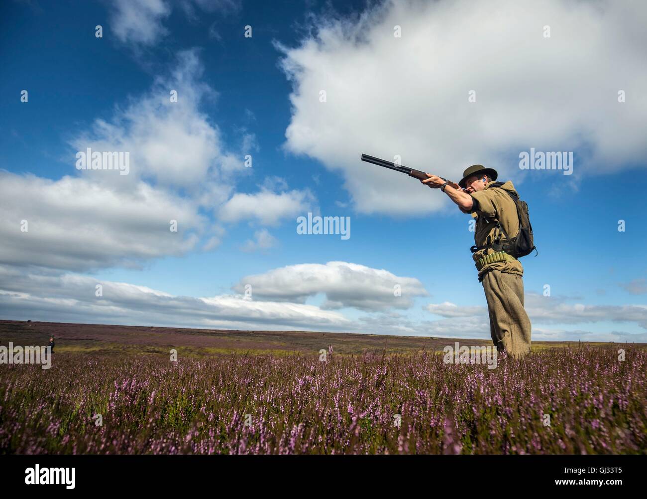 The start of the grouse shooting season gets underway on Spaunton Moor ...