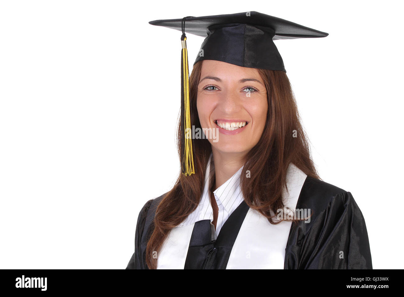 happy graduation a young woman Stock Photo - Alamy