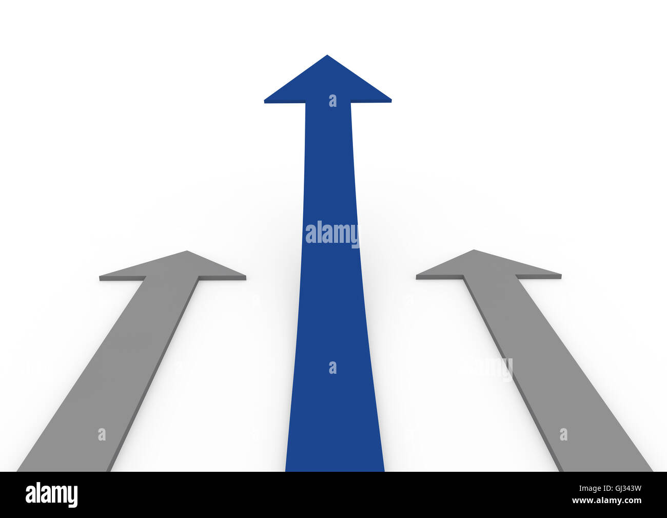 3d arrow high blue chart business success win hi-res stock photography ...