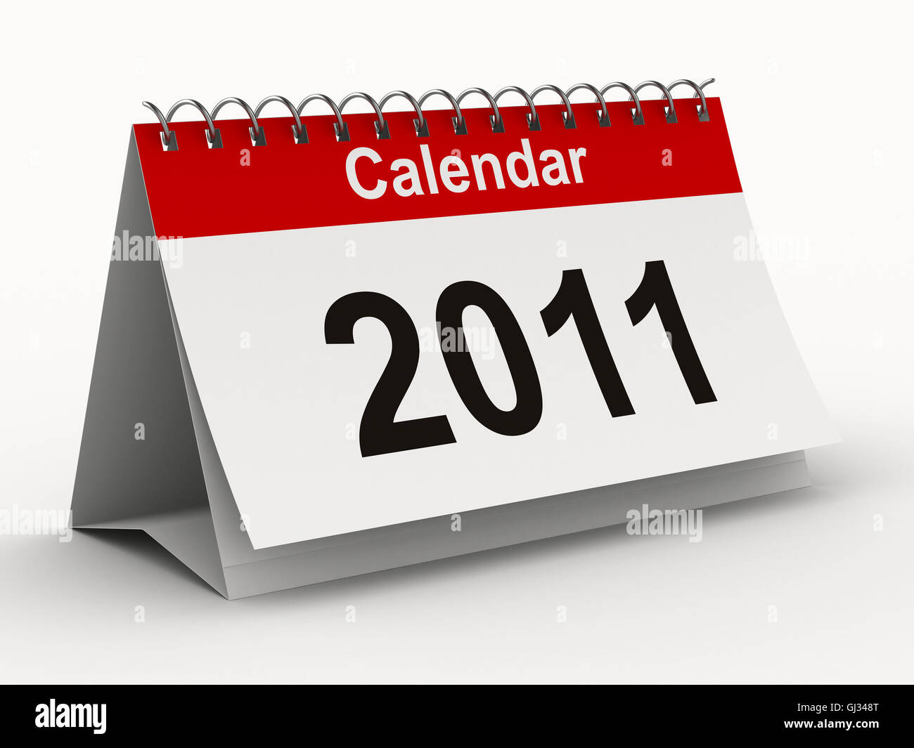 2011 year calendar on white backgroung. Isolated 3D image Stock Photo ...