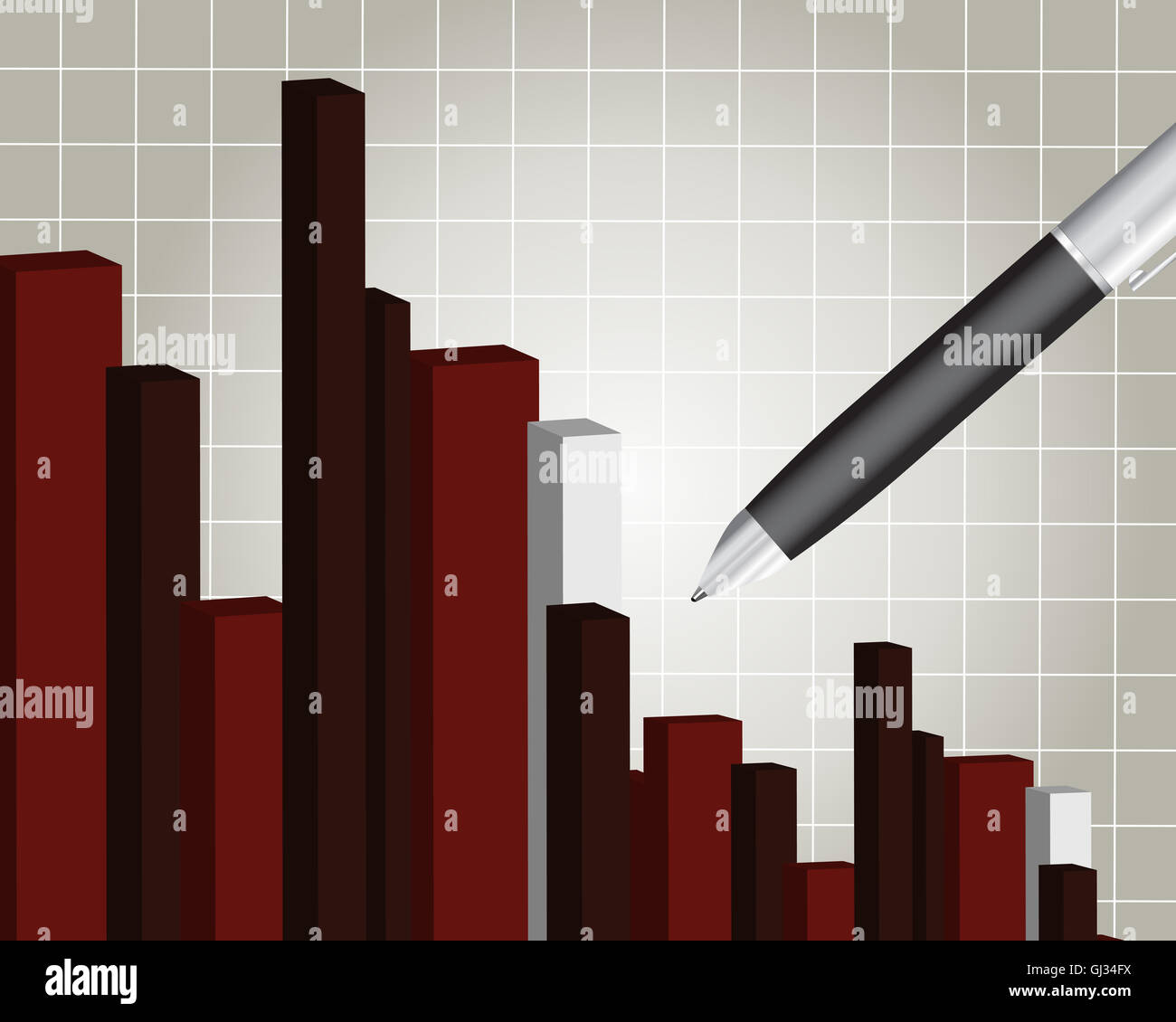 Profitable business chart illustration hi-res stock photography and ...