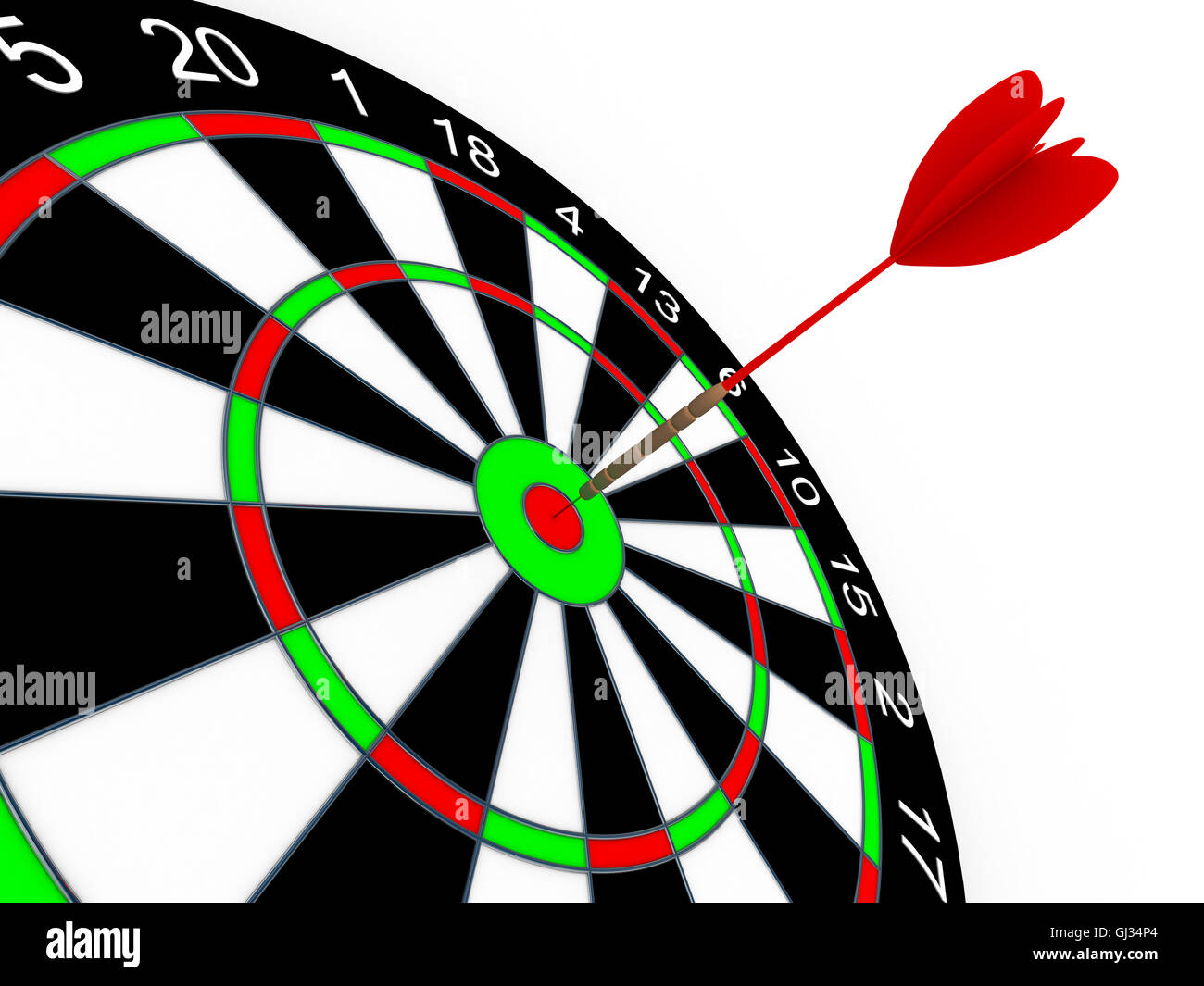 Darts on white background. Isolated 3D image Stock Photo - Alamy