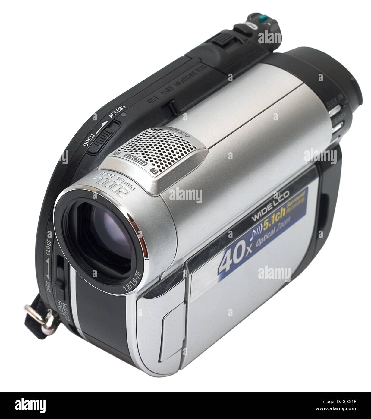 Video camera isolated Stock Photo - Alamy