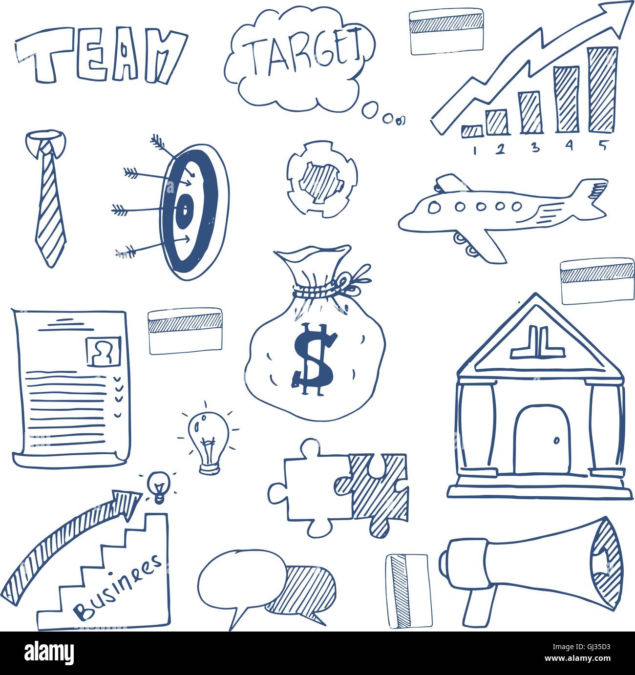 Doodle of hand draw sketch business Stock Vector Image & Art - Alamy