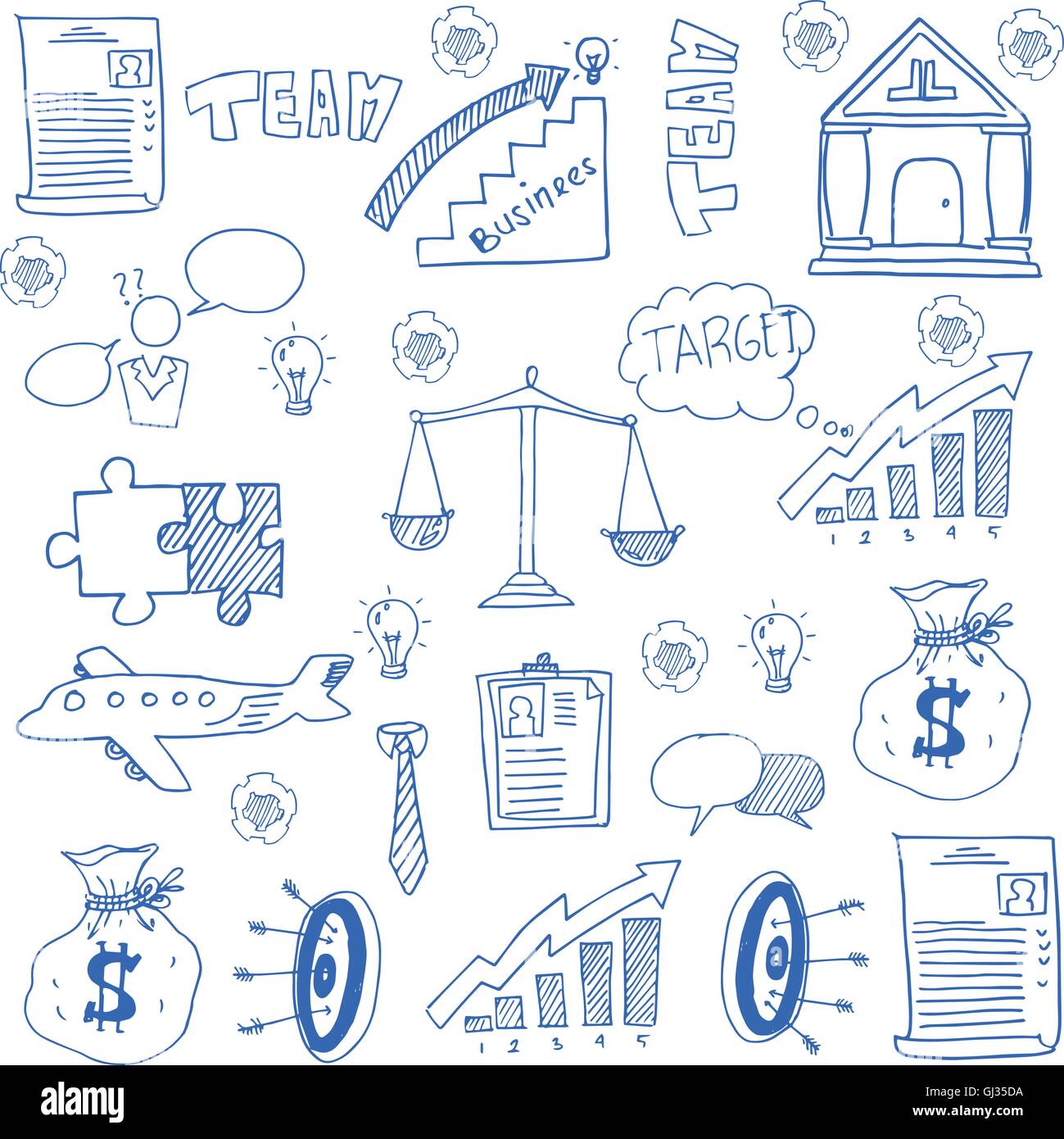 Doodle of Business sketch hand draw Stock Vector Image & Art - Alamy