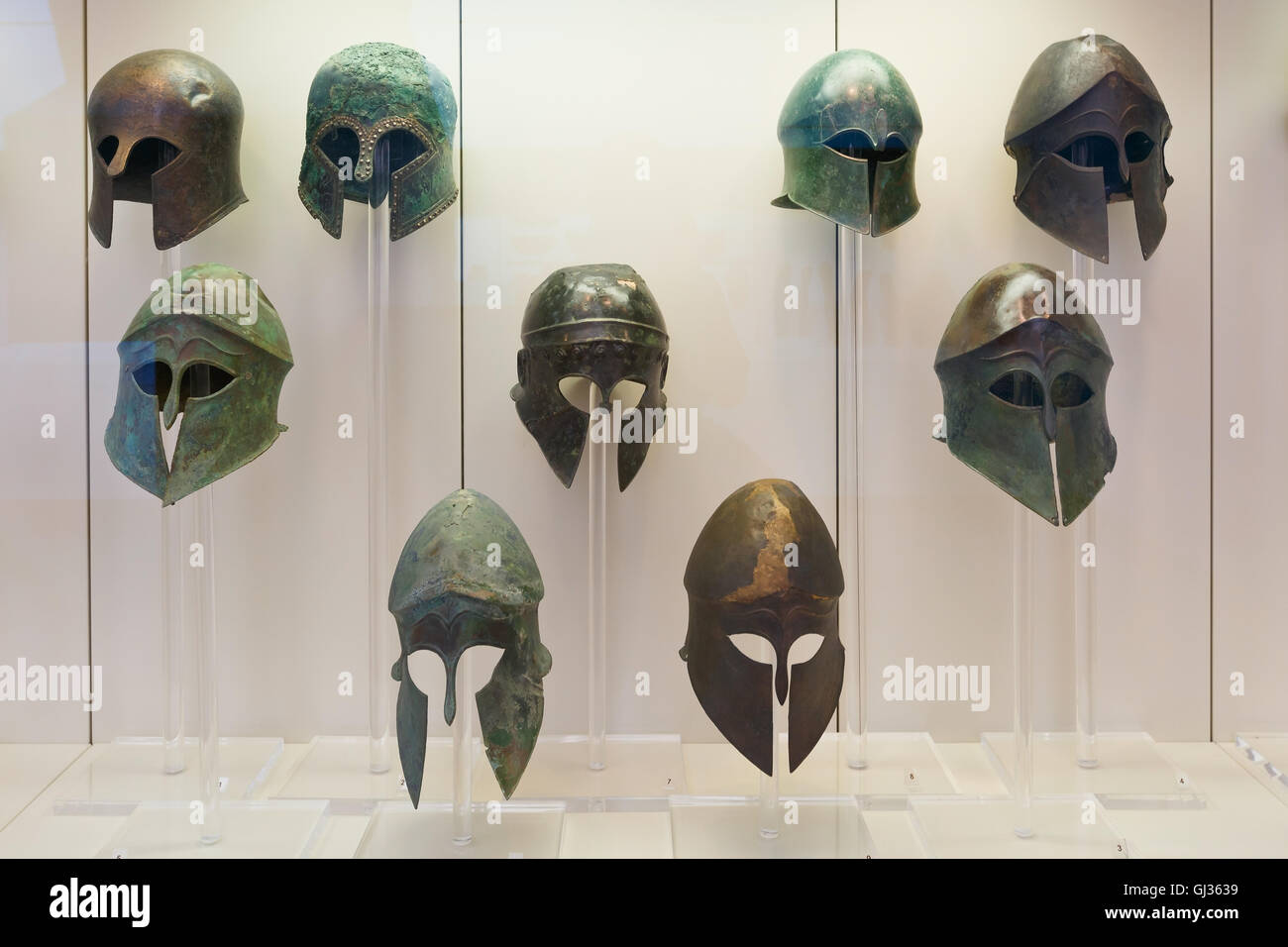 Olympia museum helmet hi-res stock photography and images - Alamy