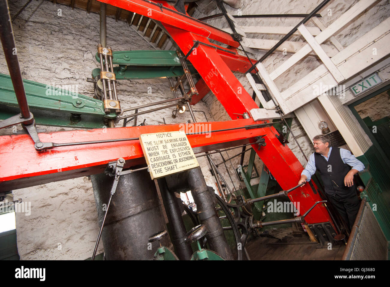 Colliery at the Beamish Open Air Museum, near Stanley in County Durham ...
