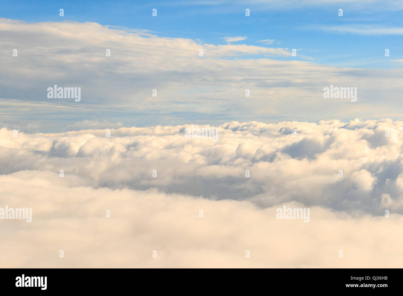 heavenly view high above the clouds Stock Photo - Alamy
