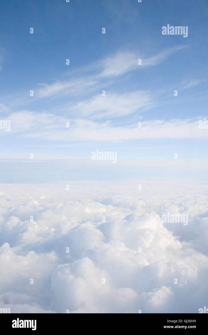 heavenly view high above the clouds Stock Photo - Alamy