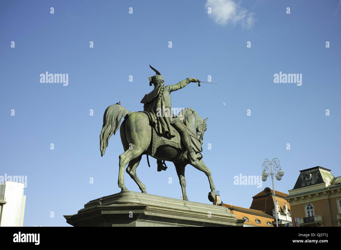 Ban Josip Jelačić statue Stock Photo - Alamy
