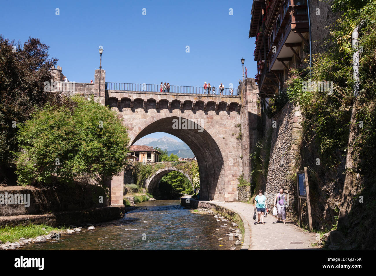 Potes village in Cantabria,Northern Spain,Europe Stock Photo - Alamy