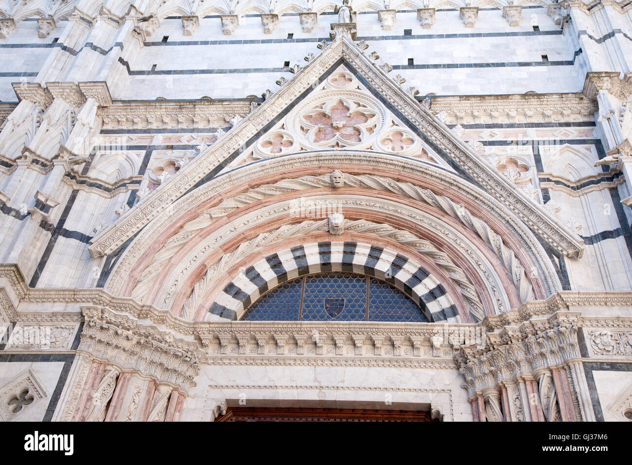 Facade of Siena Cathedral Church, Tuscany, Italy Stock Photo - Alamy
