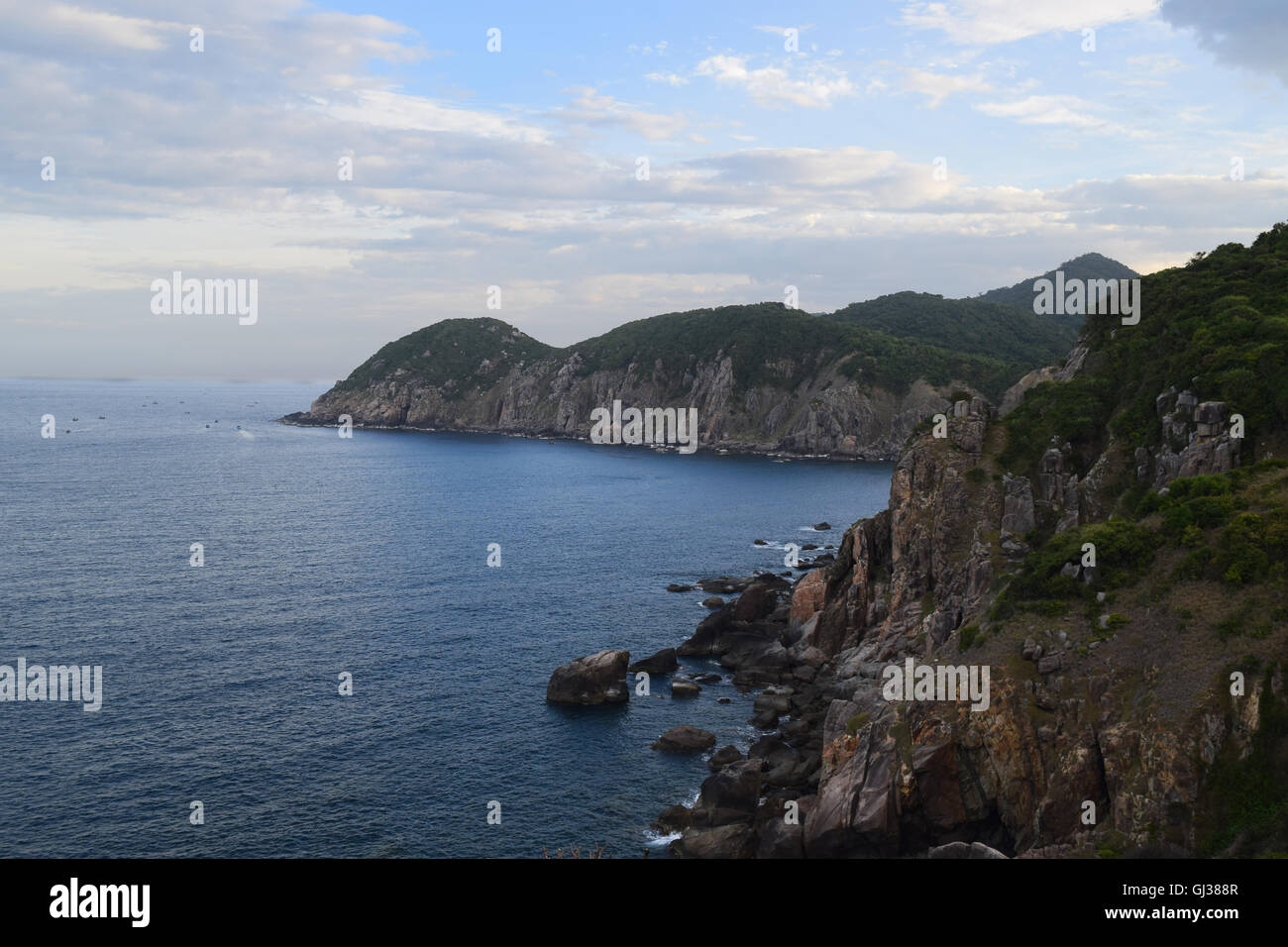 Pristine sea at Dai Lanh cape point, Mui Dien, Phu Yen province ...