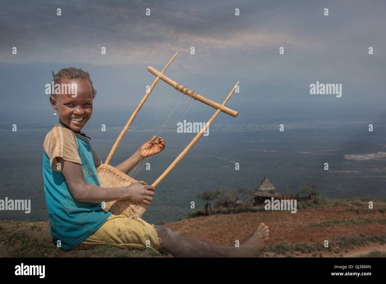 Self made musical instrument africa hi-res stock photography and images ...