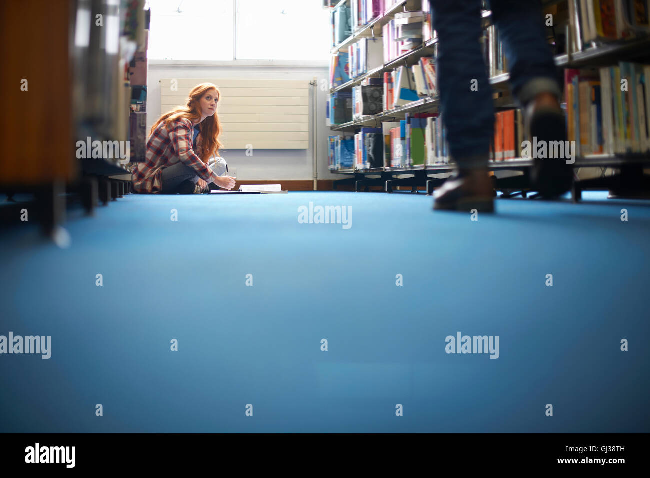 University student revising library hi-res stock photography and images ...