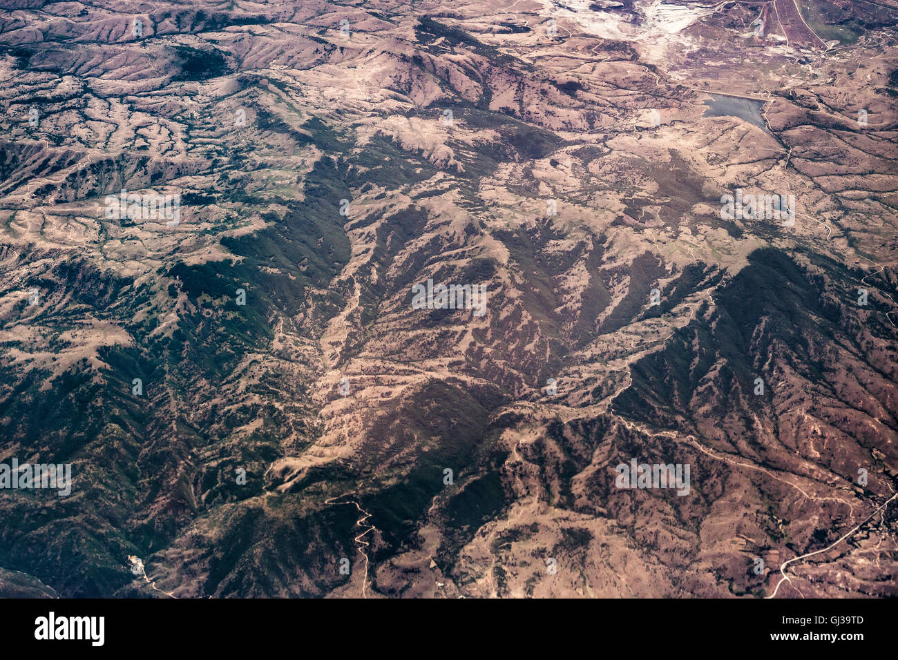 Aerial view of Greek mainland Stock Photo - Alamy