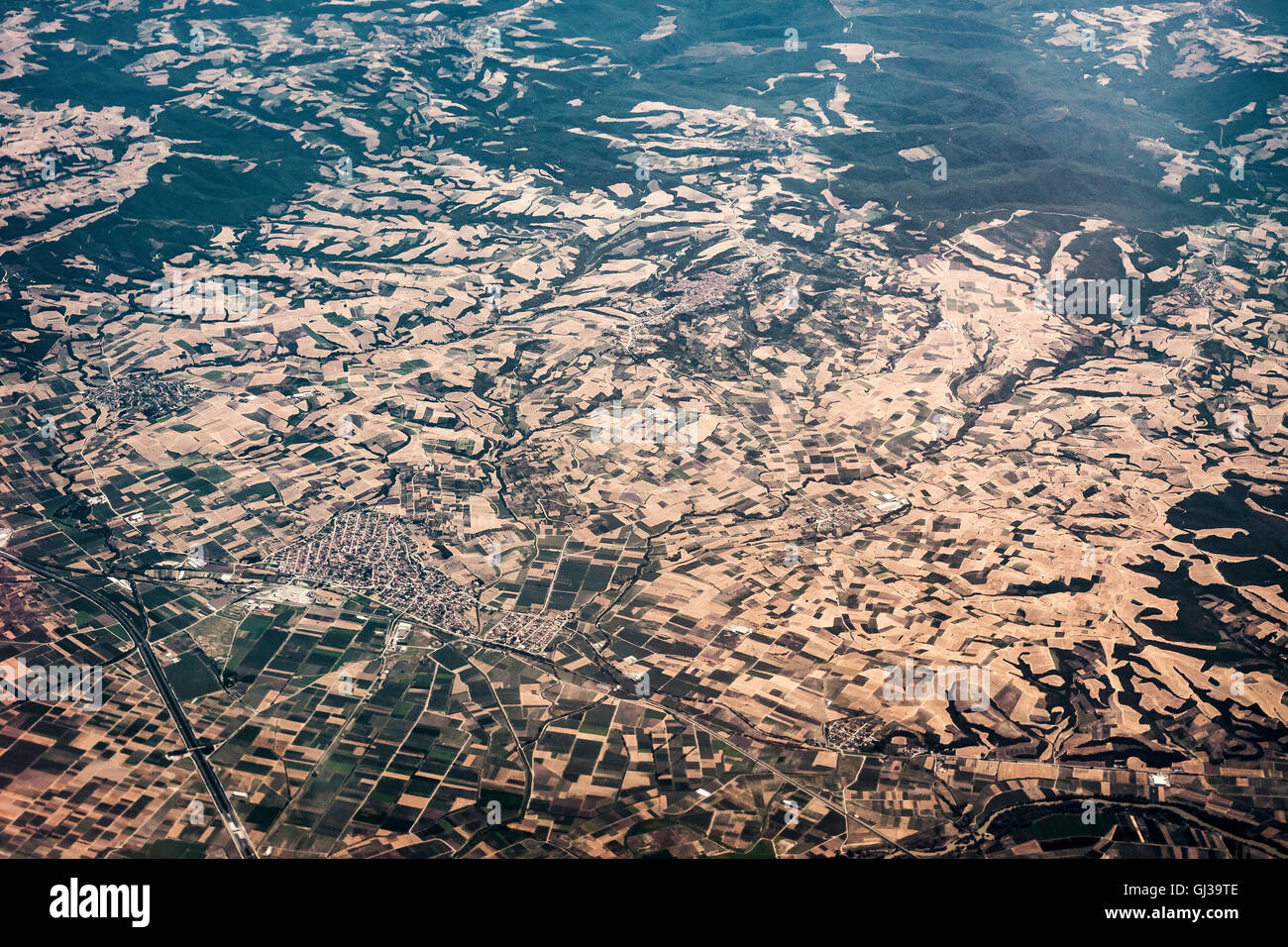 Aerial view of Greek mainland Stock Photo - Alamy