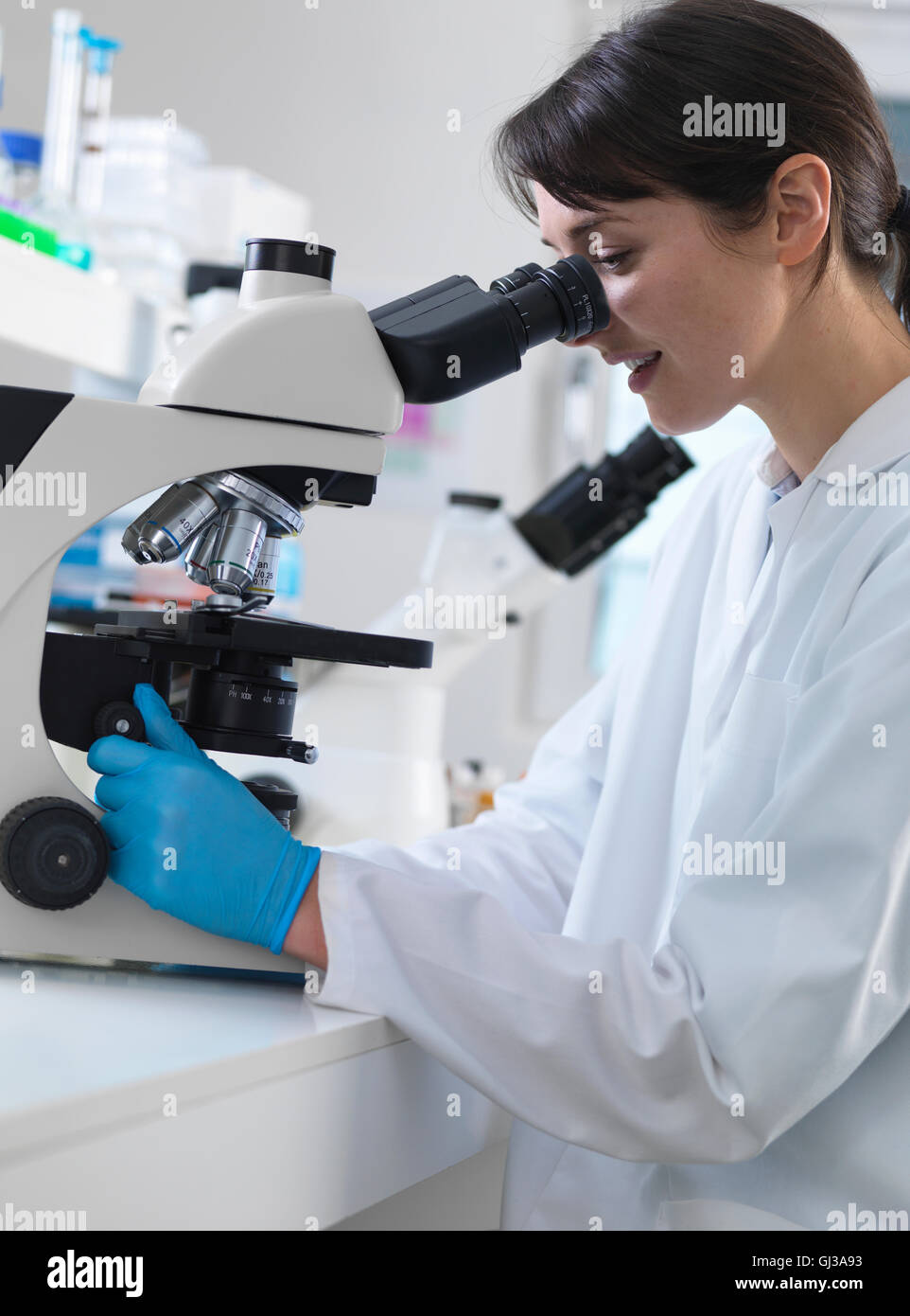 Human cell microscope hi-res stock photography and images - Alamy