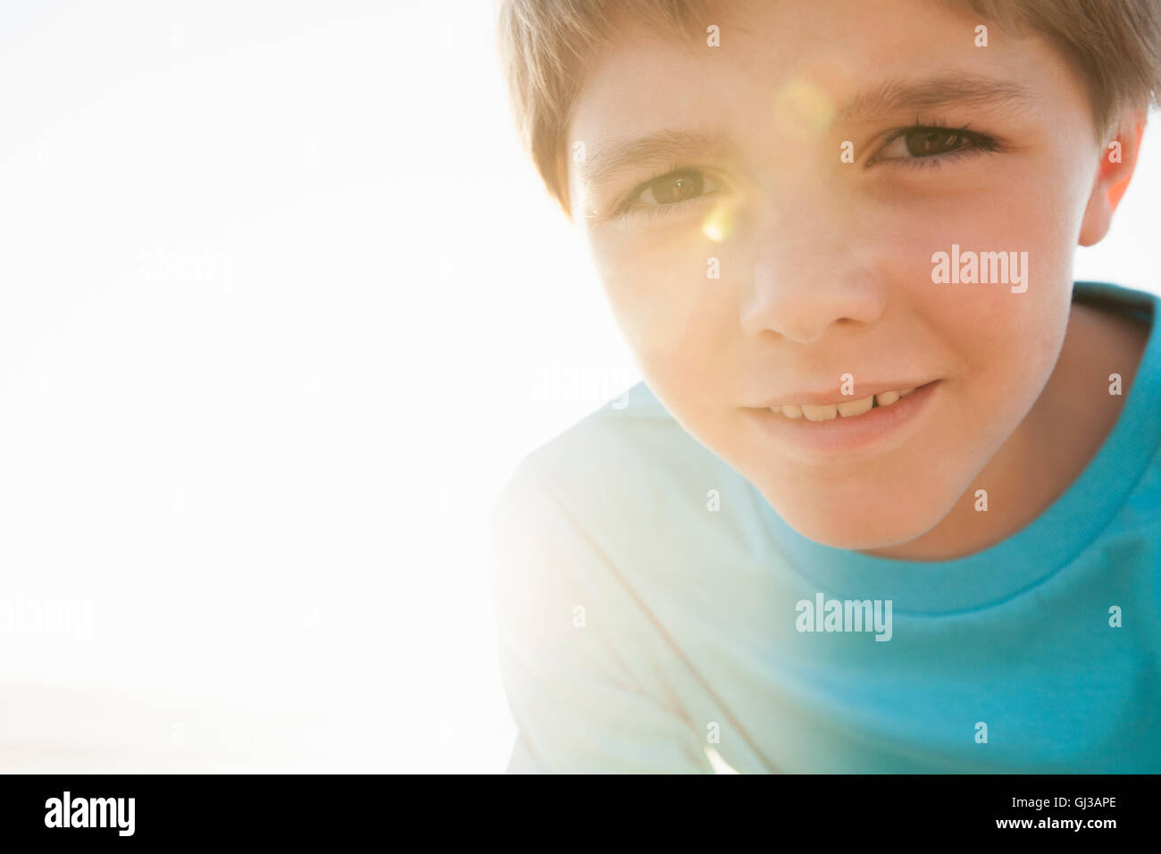 Boy looking into the lens hi-res stock photography and images - Alamy