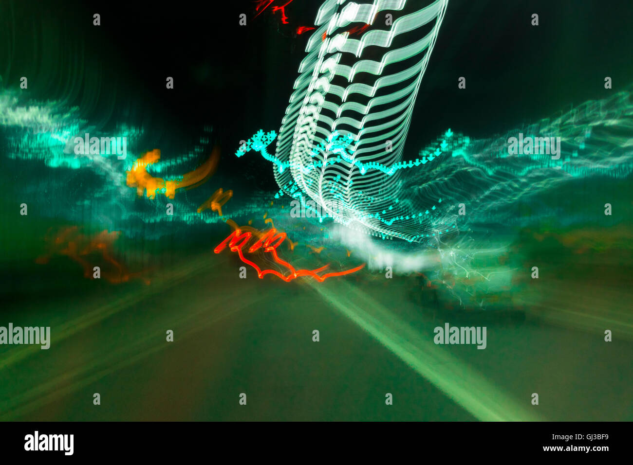 Abstract light streaks Stock Photo - Alamy