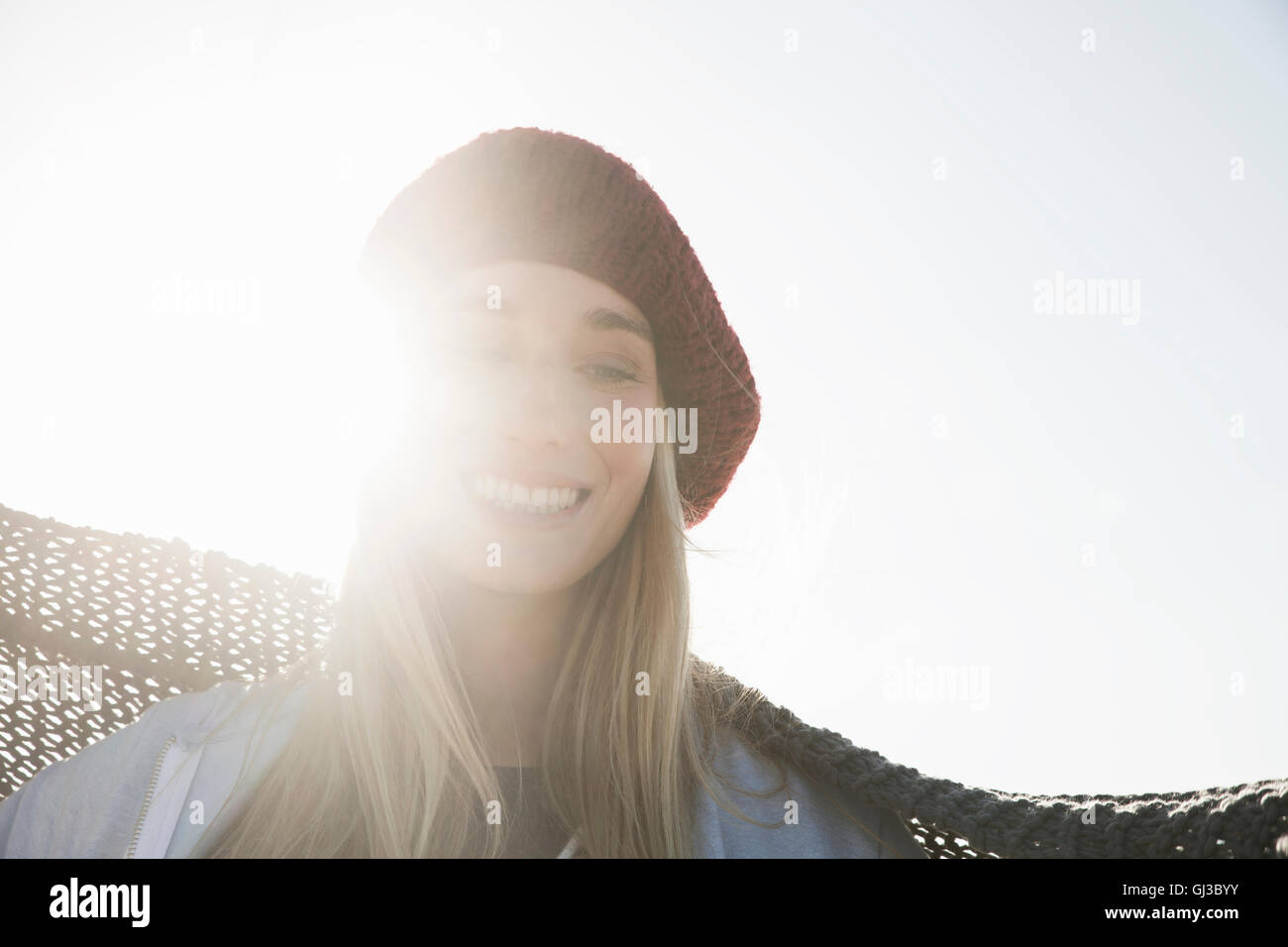 Woman wearing beret hi-res stock photography and images - Alamy