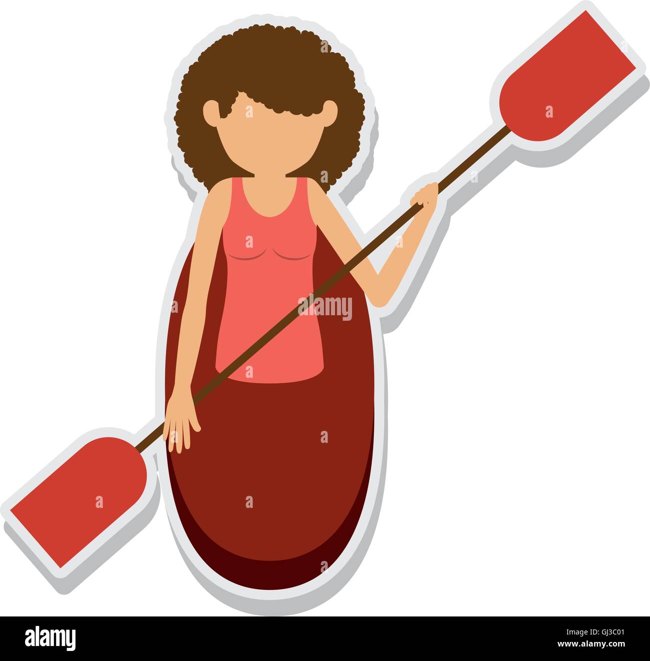 Olympic kayak Stock Vector Images - Alamy