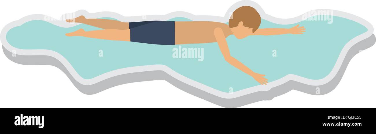 person figure athlete swimming sport icon Stock Vector Image & Art - Alamy