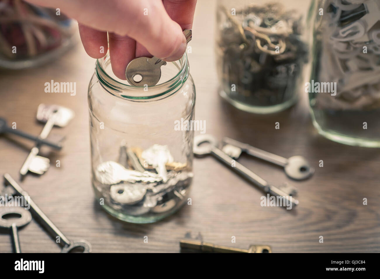 Jar key hi-res stock photography and images - Alamy