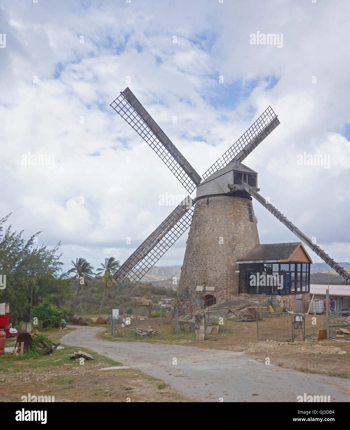 Morgan Lewis Windmill sugar mill undergoing restoration, St Andrew ...