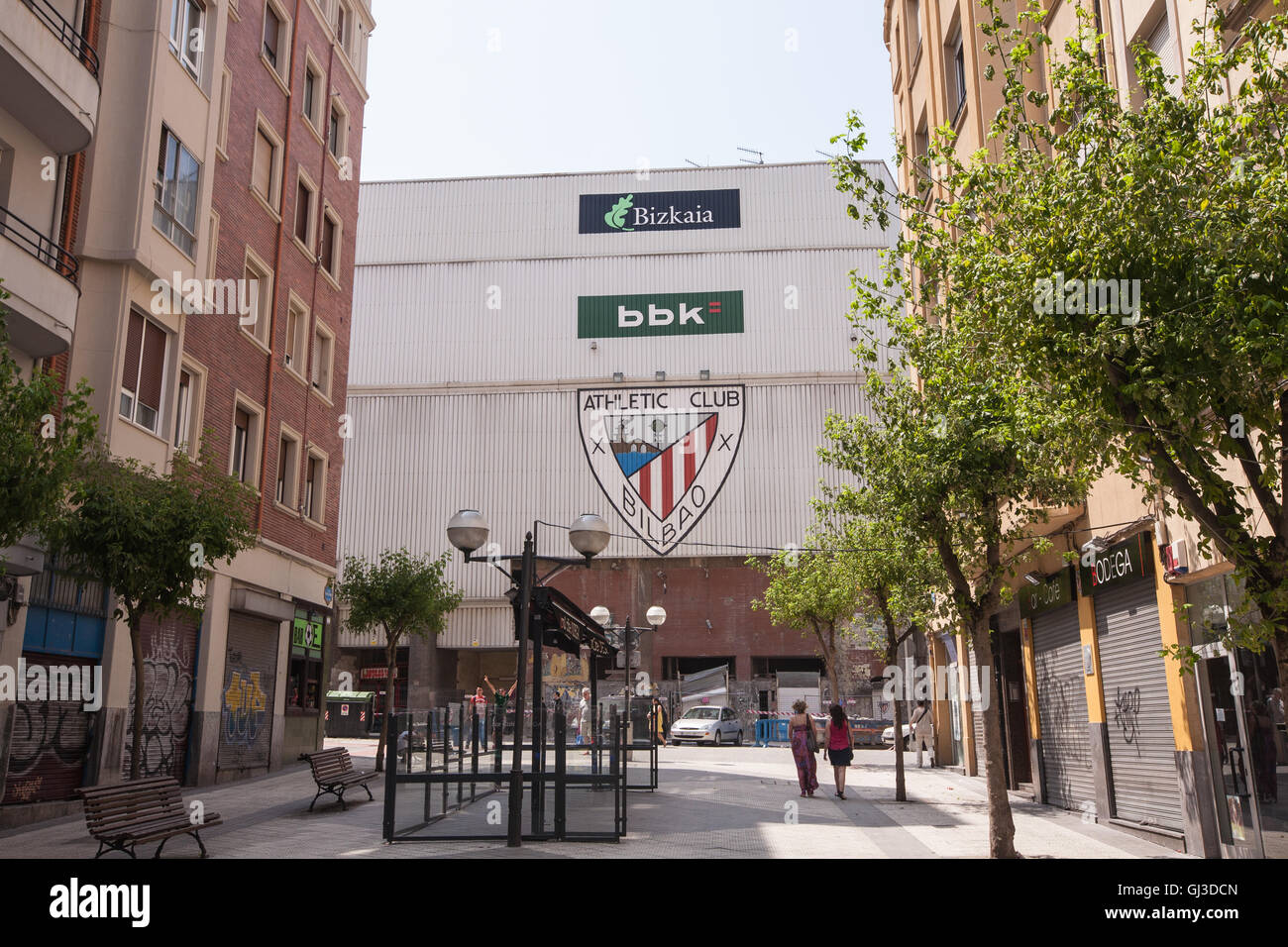 Old Athletic Bilbao football club stand.football club coat of arms ...